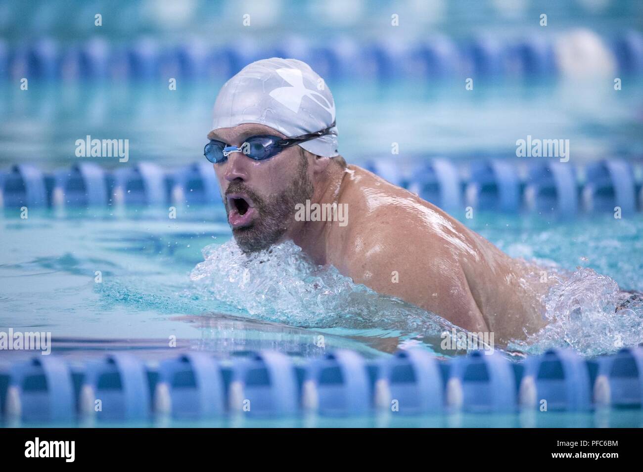 Team SOCOM Master Sgt. Francis Reilly looks for a competitor in the 50 ...