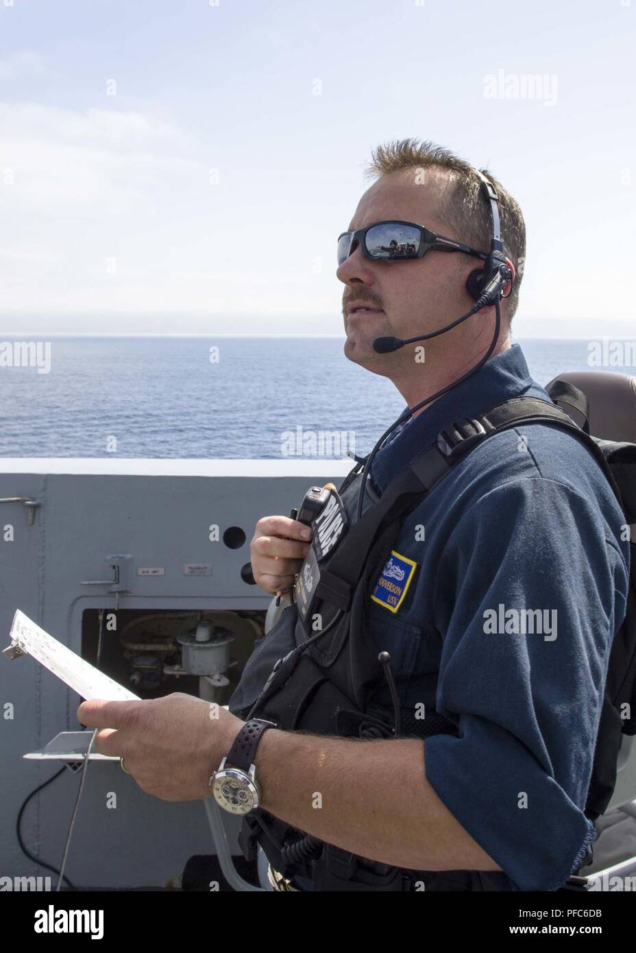 PACIFIC OCEAN (June 4, 2018) Senior Chief Master-at-Arms Brian ...