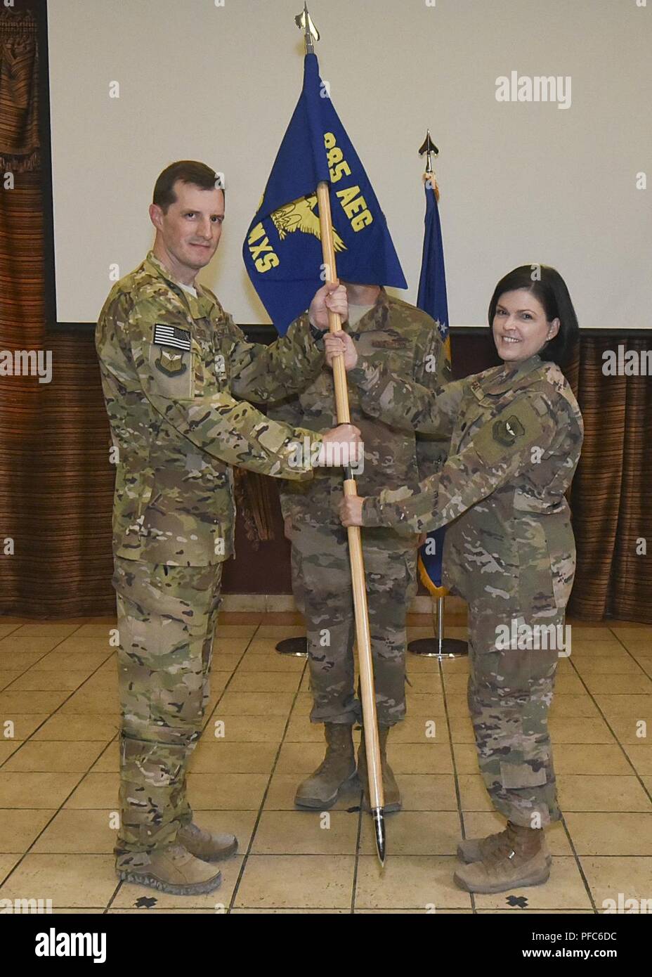 Lt. Col. Tiffany Feet assumes command of the 385 Expeditionary Aircraft ...