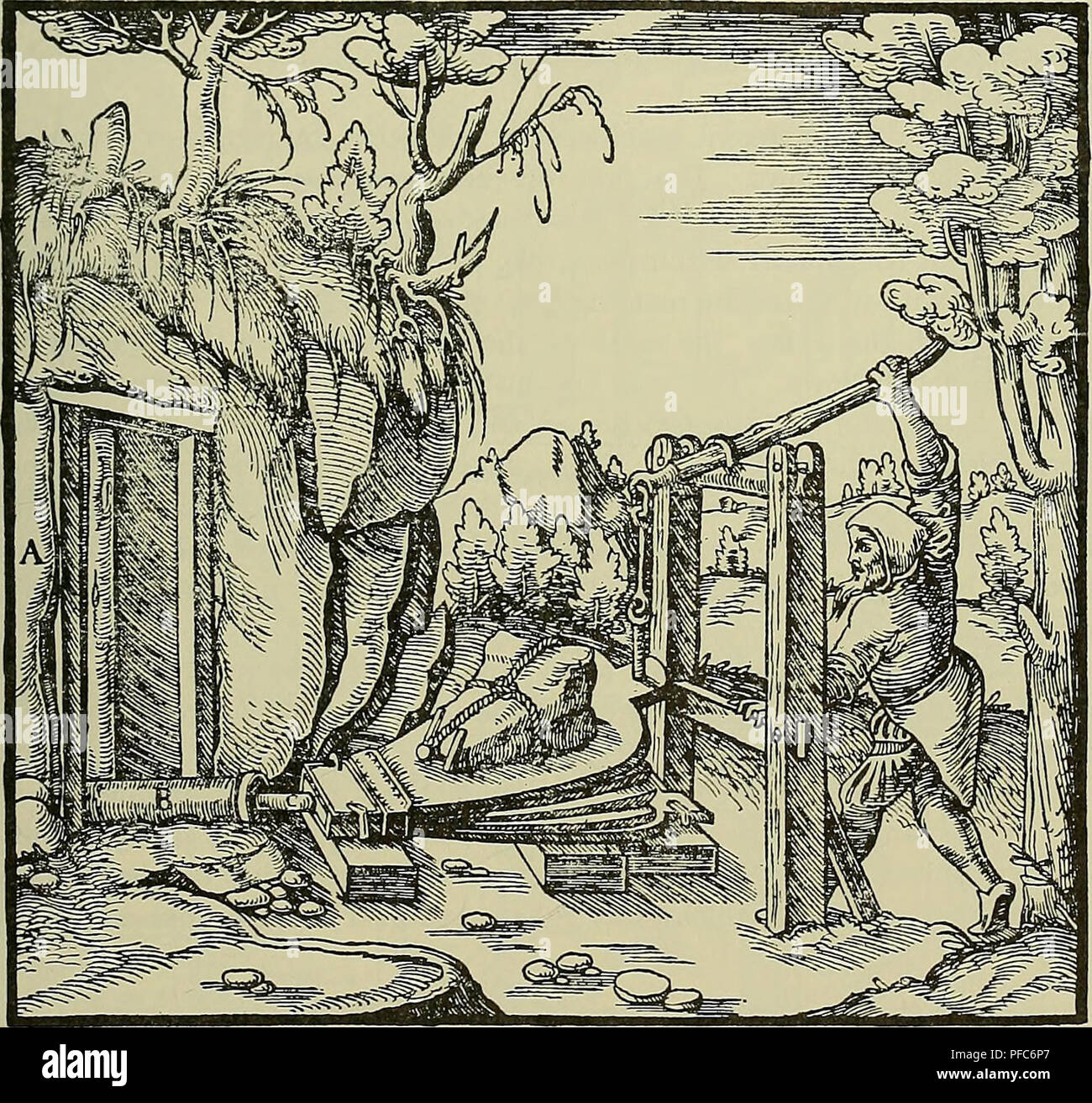 This image from *De Re Metallica* explores the metallurgy processes ...