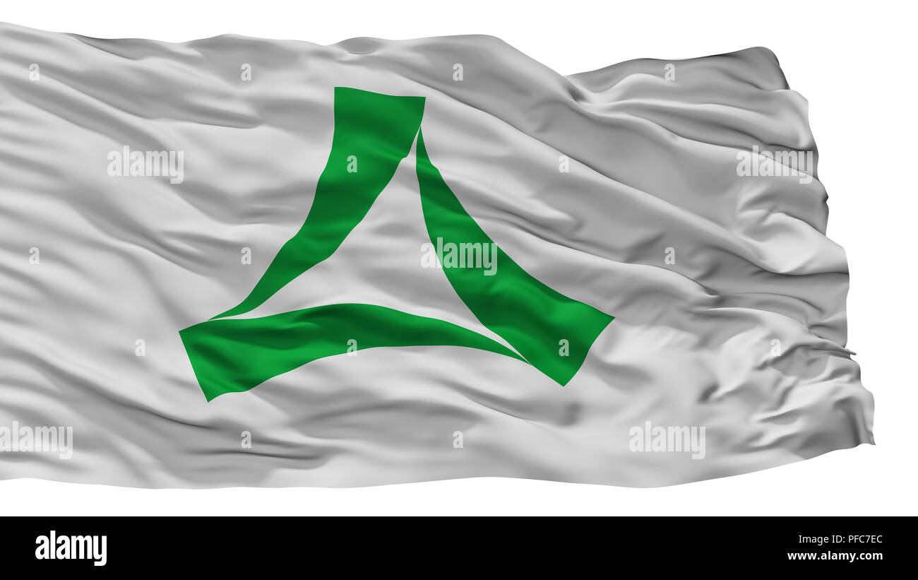 Minoo City Flag, Japan, Osaka Prefecture, Isolated On White Background ...