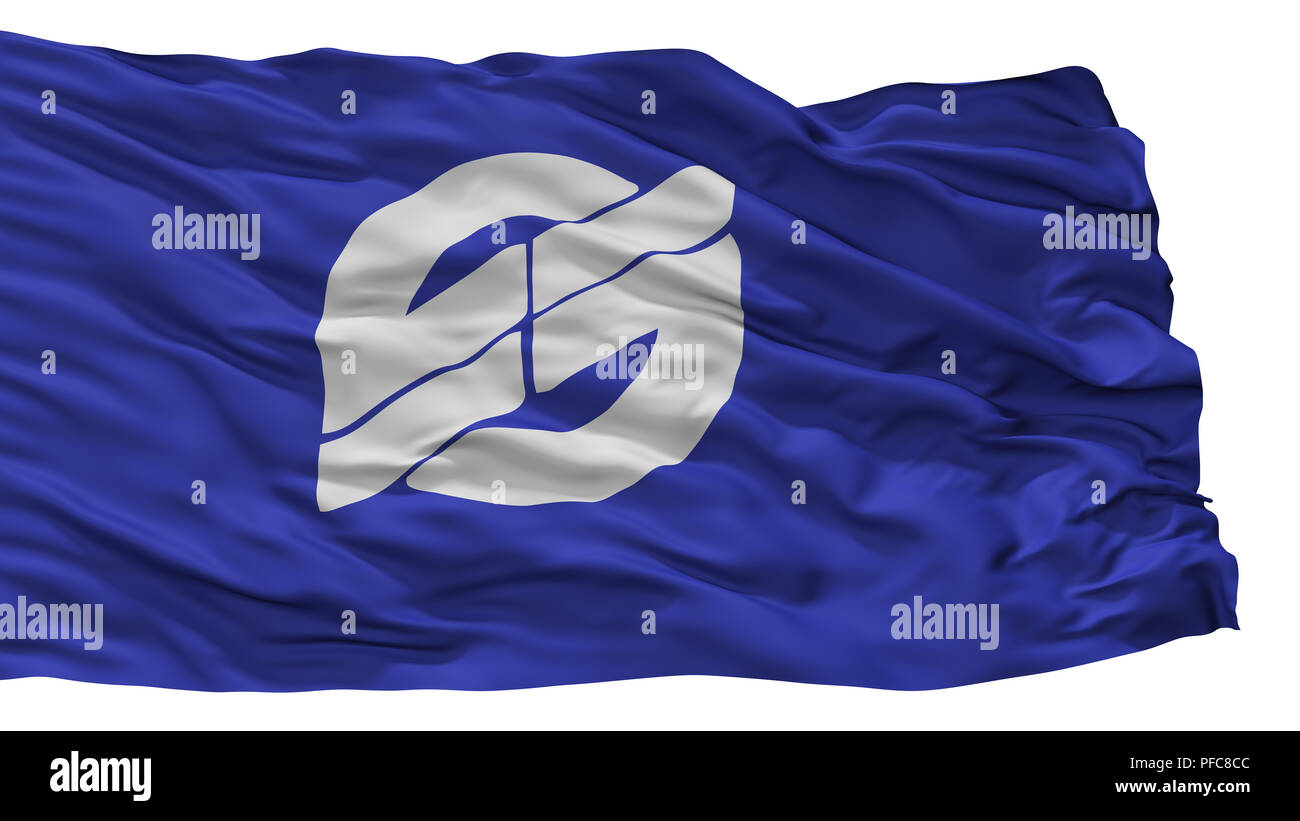 Nirasaki City Flag, Japan, Yamanashi Prefecture, Isolated On White ...