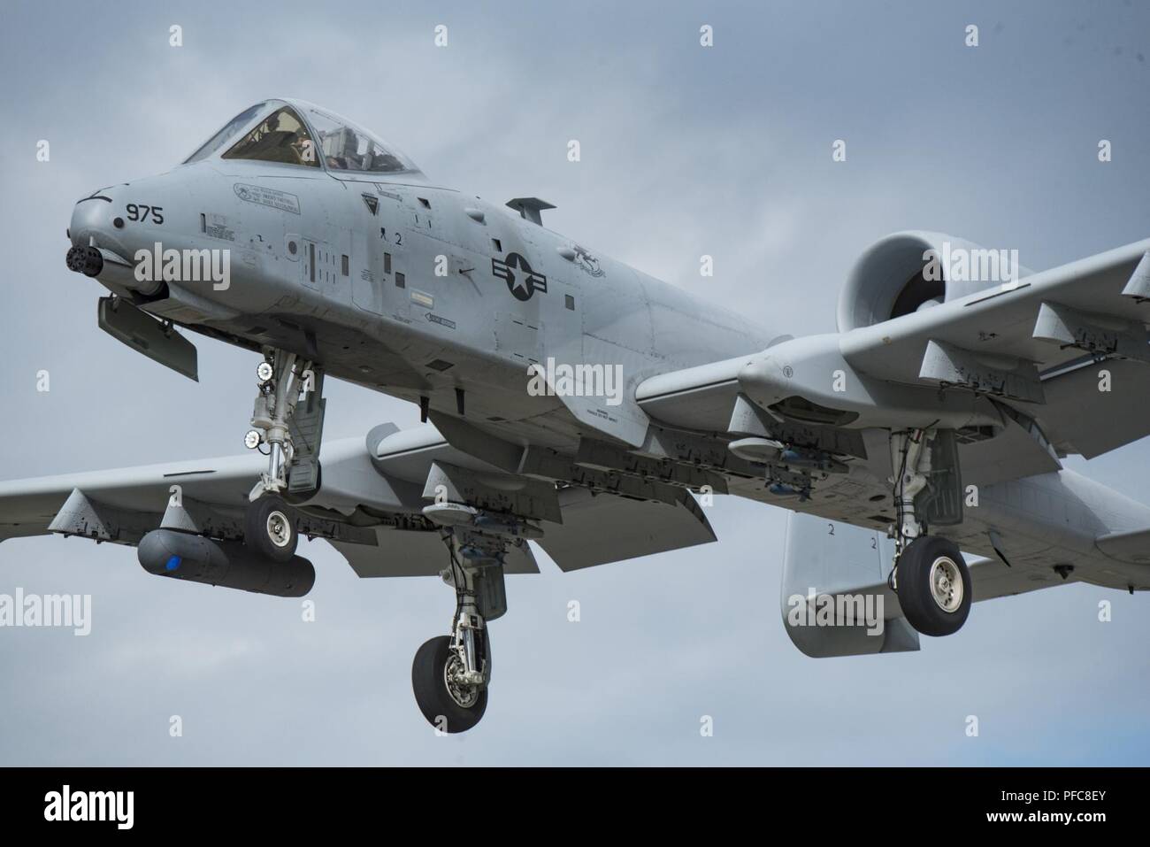 U.S. Air Force A-10 Thunderbolt II, assigned to 107th Fighter Squadron ...