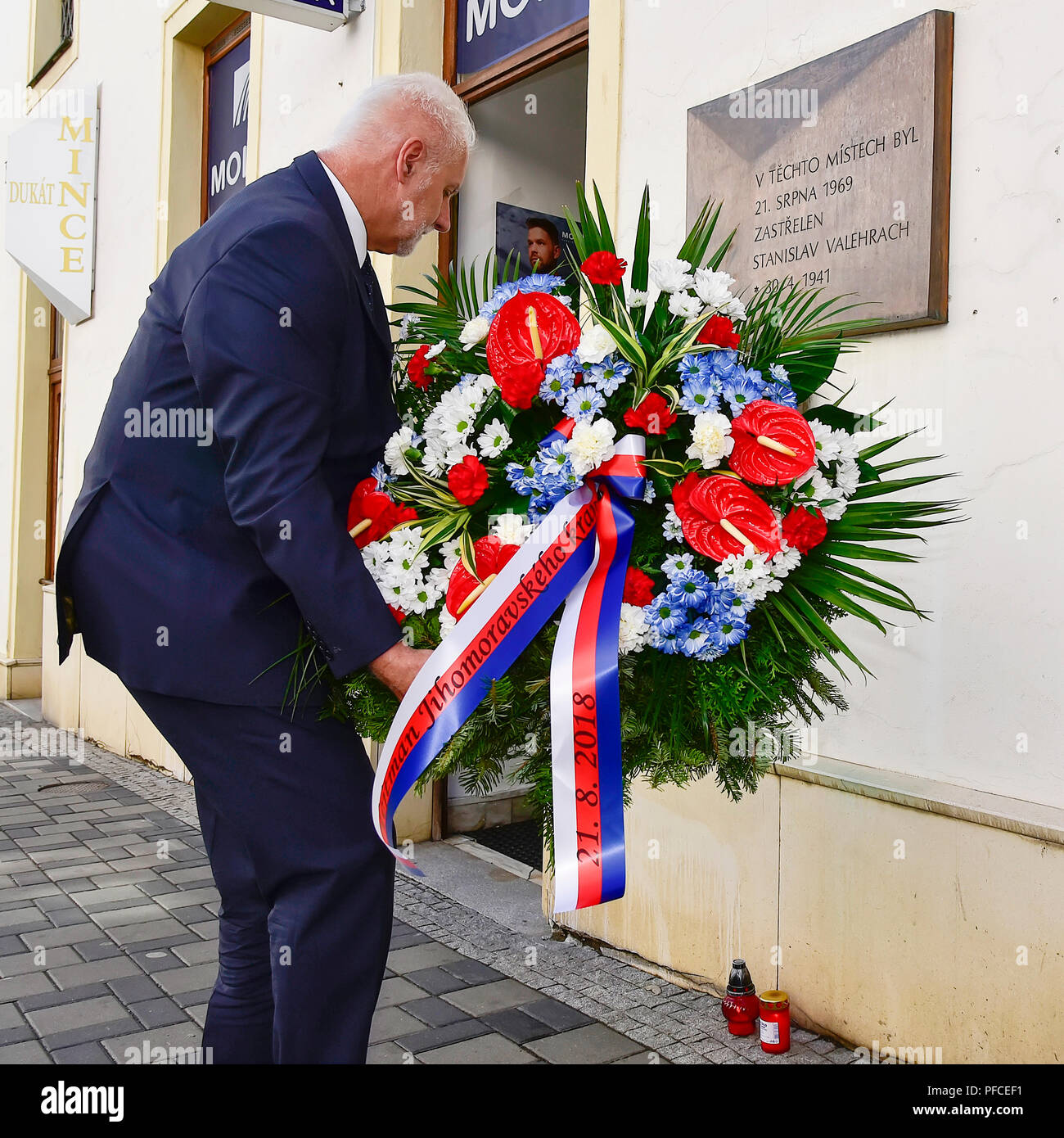 Brno, Czech Republic. 21st Aug, 2018. South Moravia Region Governor ...