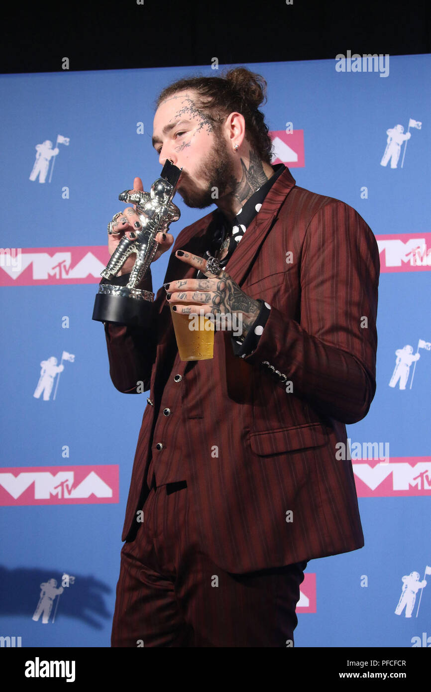 New York City, New York, USA. 20th Aug, 2018. Hip hop artist POST ...