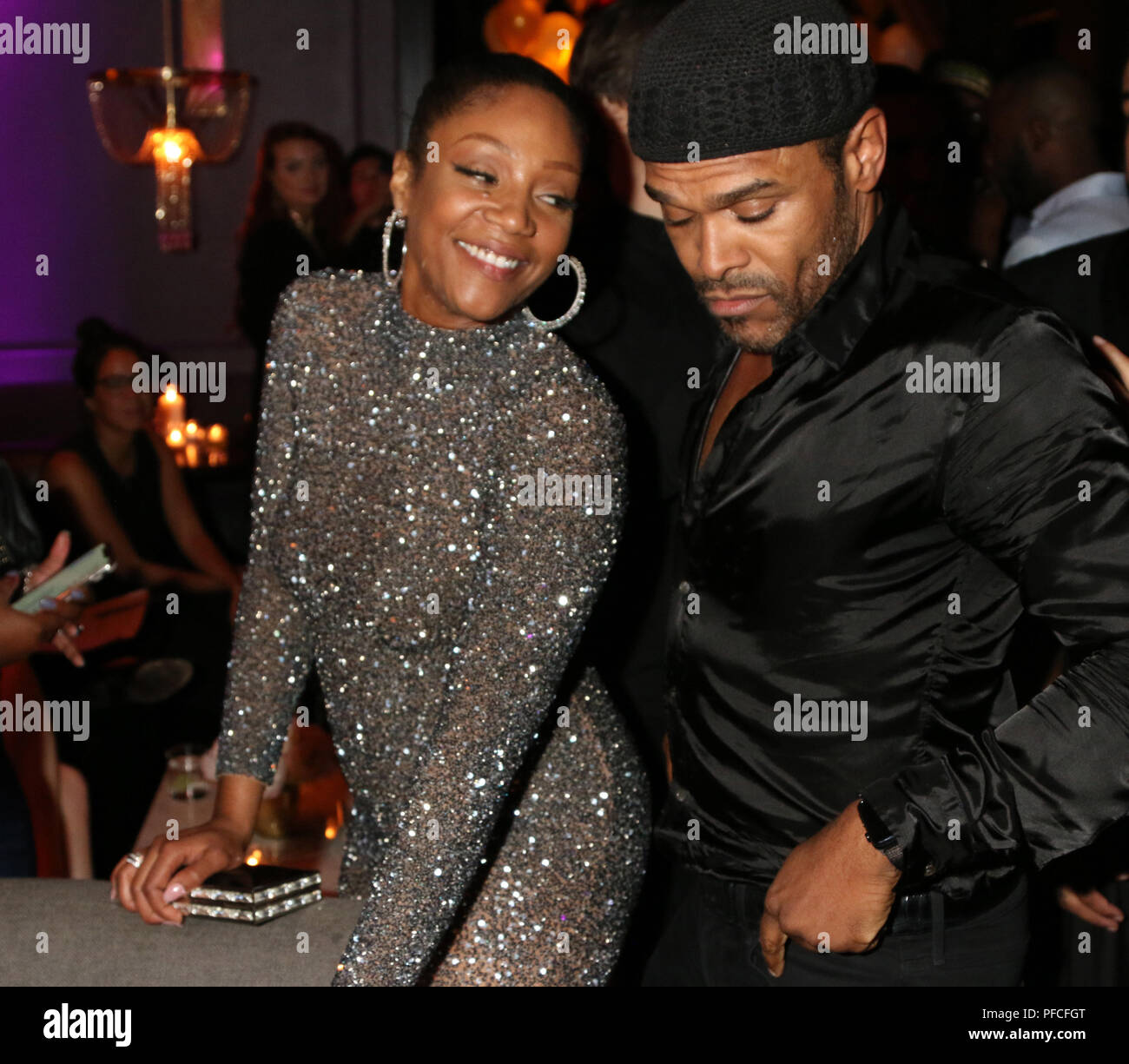 New York, NY, USA. 21st Aug, 2018. Tiffany Haddish and Maxwell attend ...