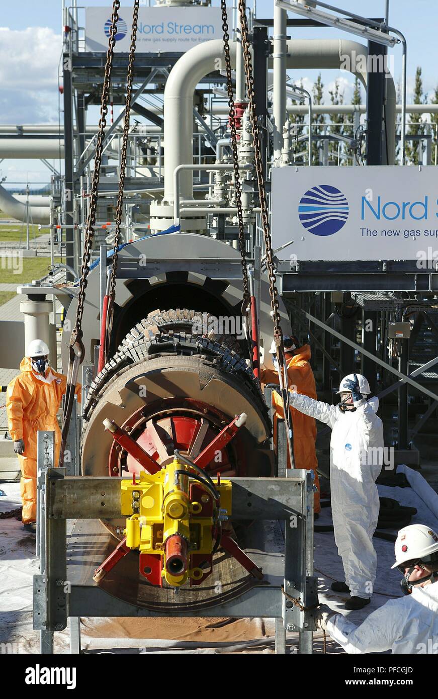 Lubmin, MVP, Russia. 21st Aug, 2018. The intelligent Inline Inspection ...