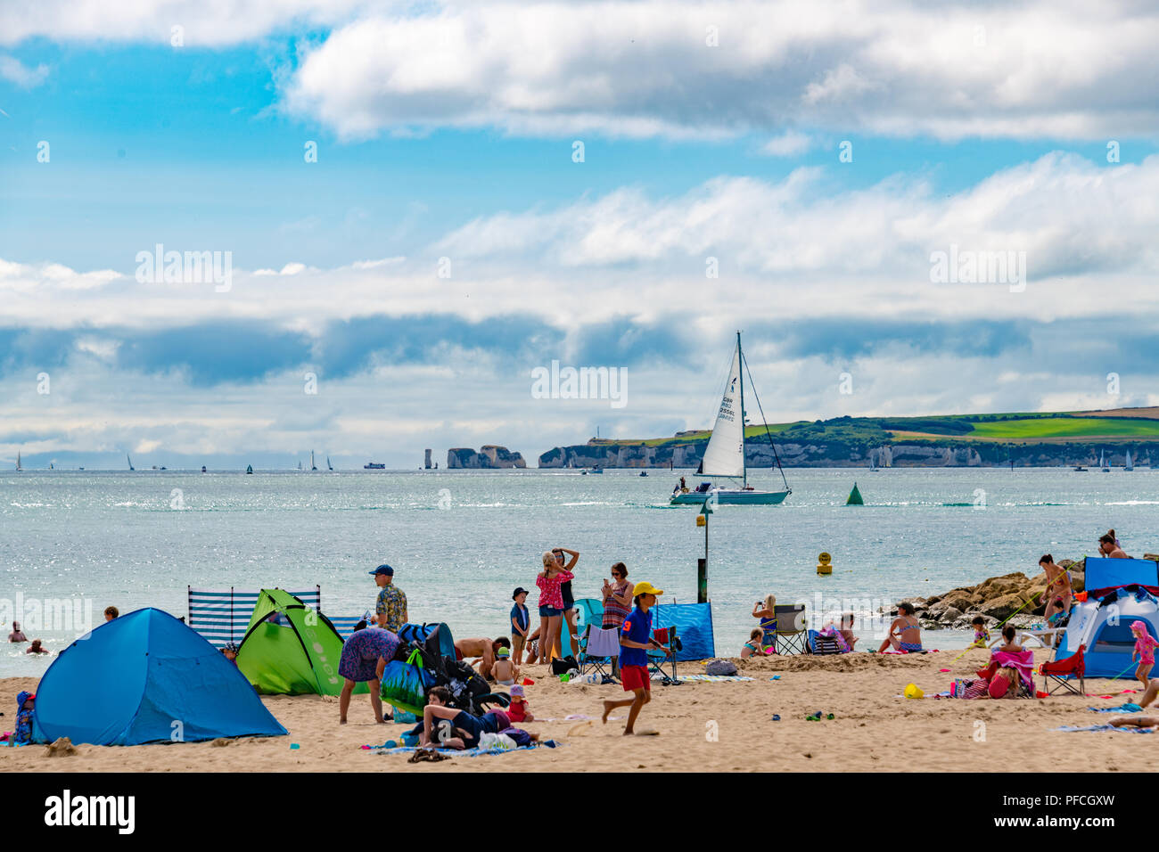 On sandbanks beach in poole hi-res stock photography and images - Alamy