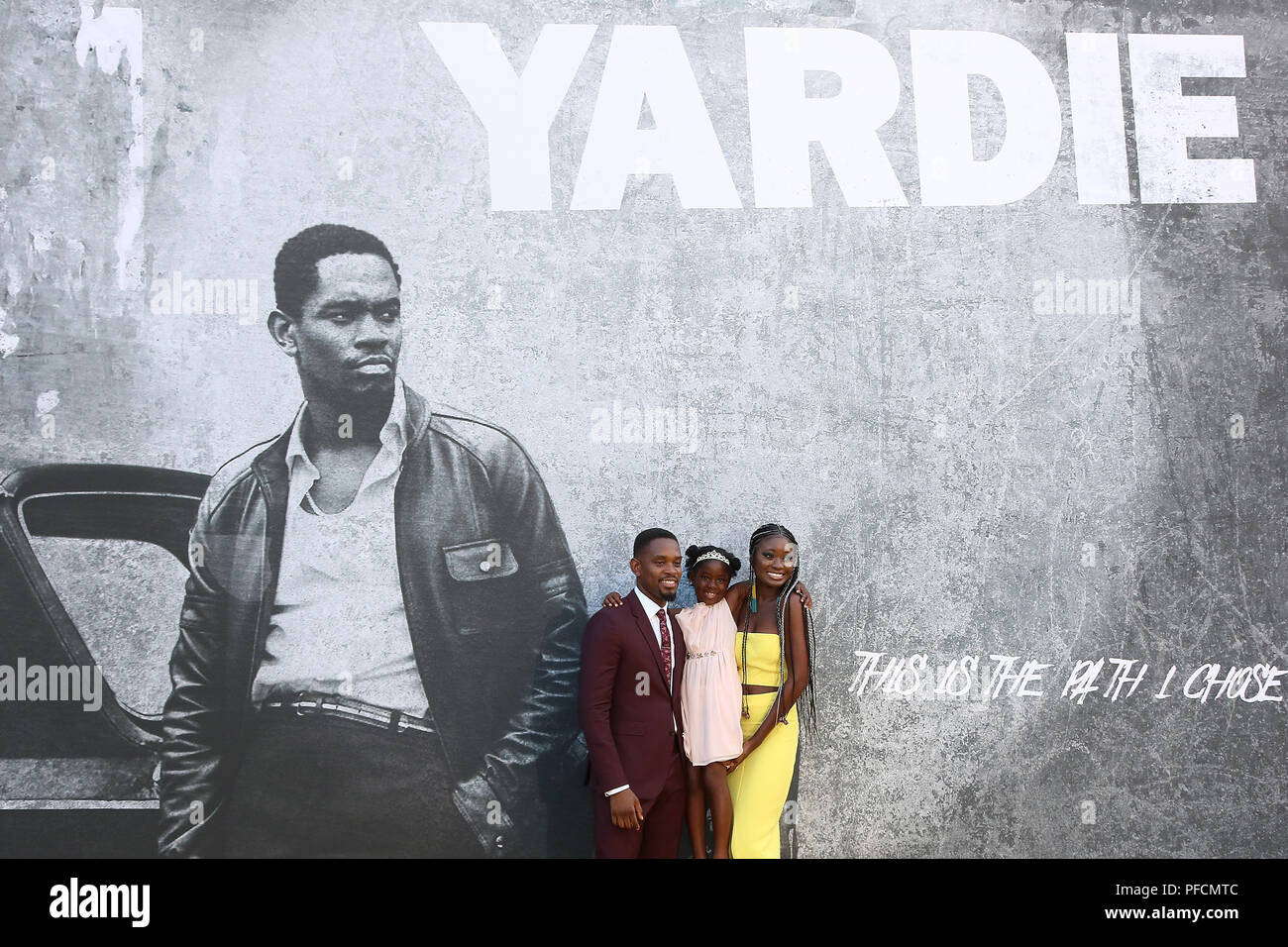 London, UK. 21st August, 2018. Aml Ameen, Myla-Rae Hutchinson-Dunwell ...