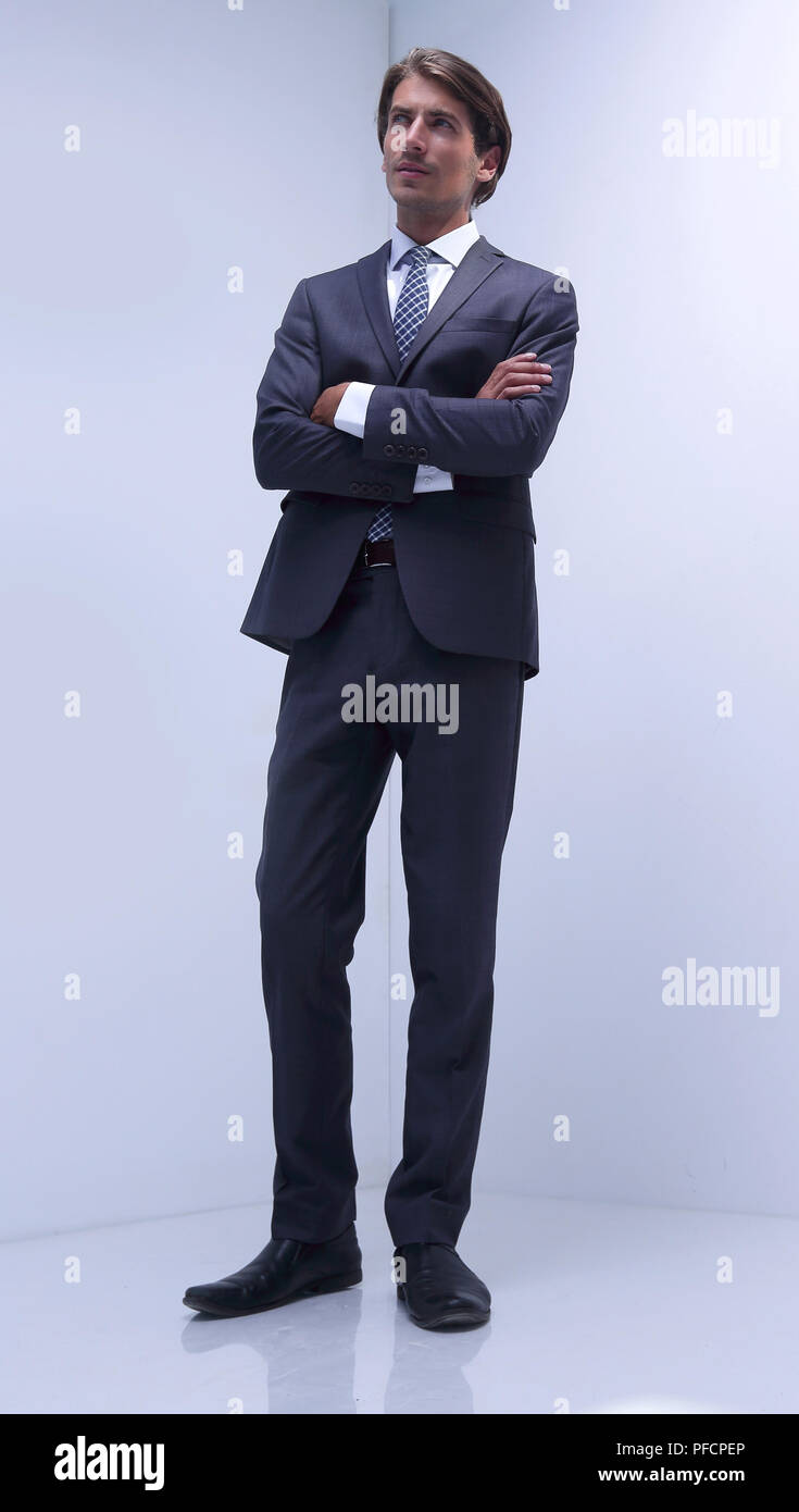 Concentrated serious businessman thinking problem hi-res stock ...