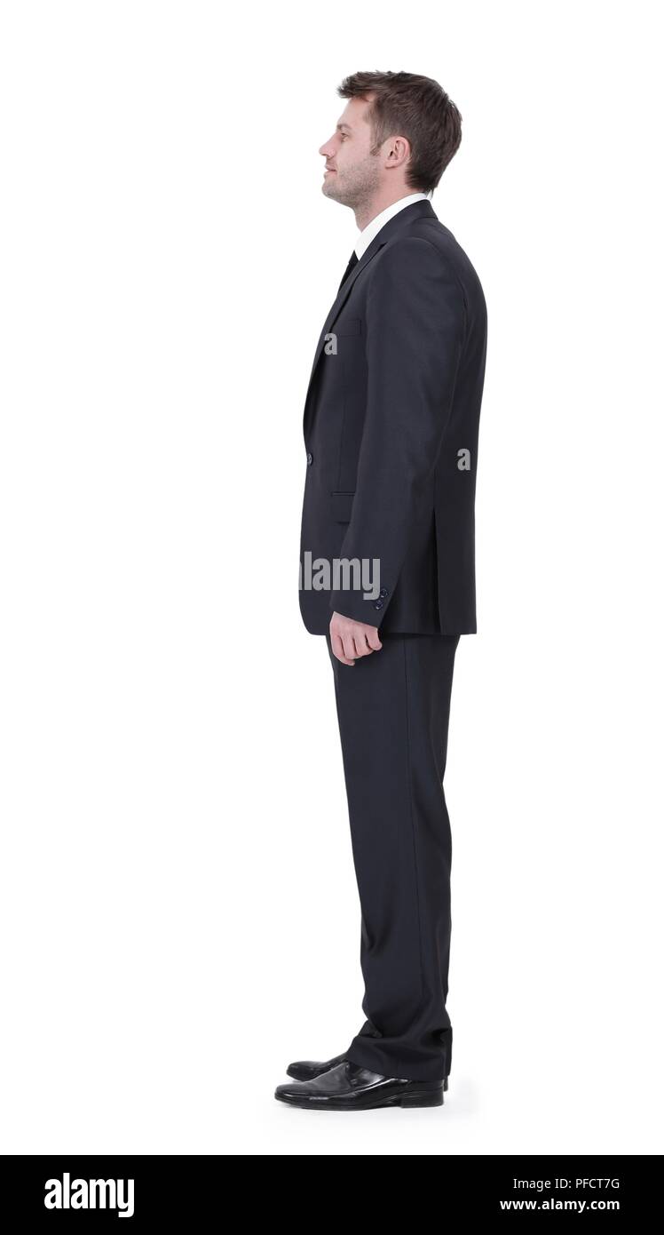 side view.portrait of confident businessman Stock Photo - Alamy