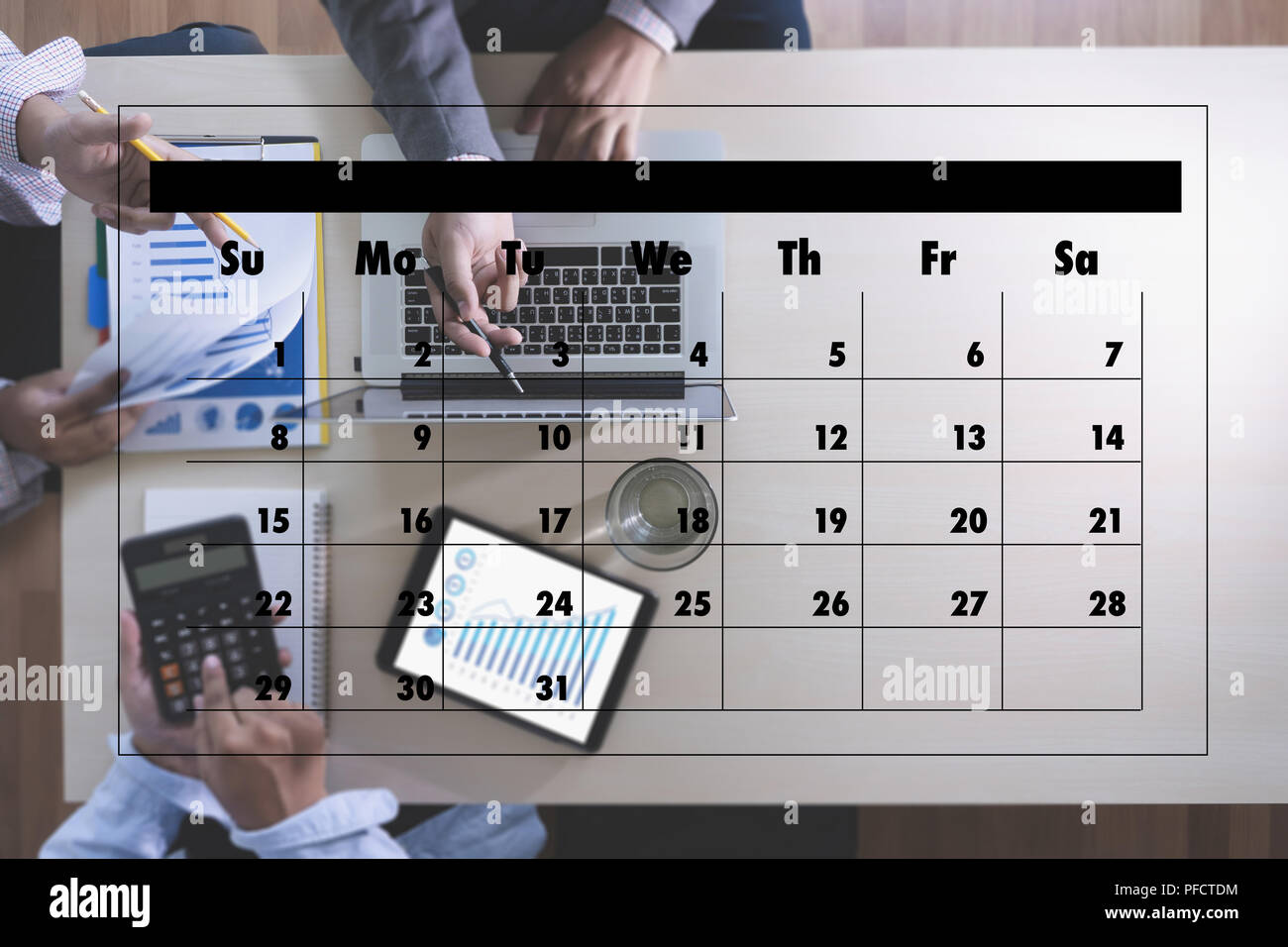 Agenda Activity on conputer Business man Making Agenda Information ...
