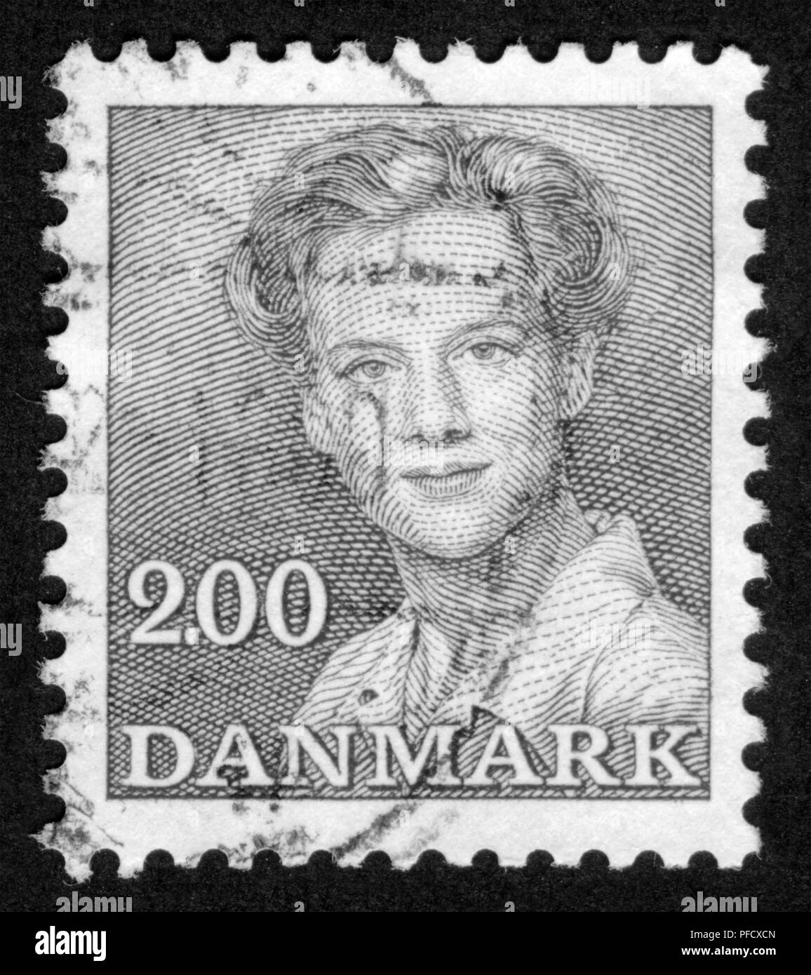 stamp-printed-in-denmark-stock-photo-alamy