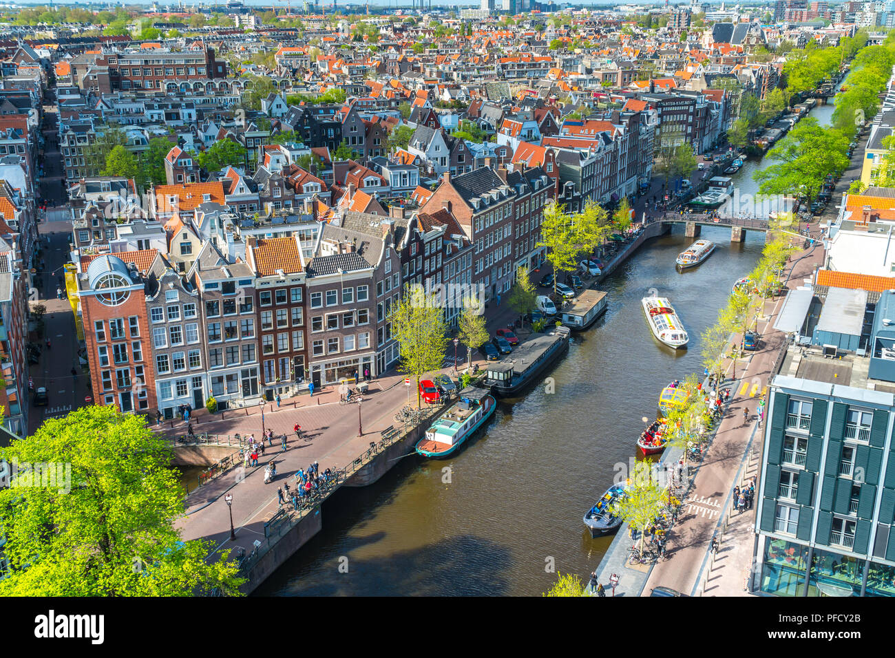 Amsterdam top view hi-res stock photography and images - Alamy