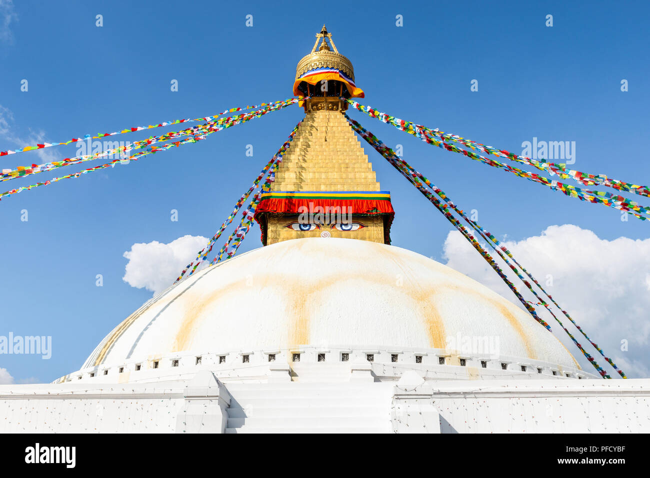 Buddhist shrine boudhanath stupa hi-res stock photography and images ...