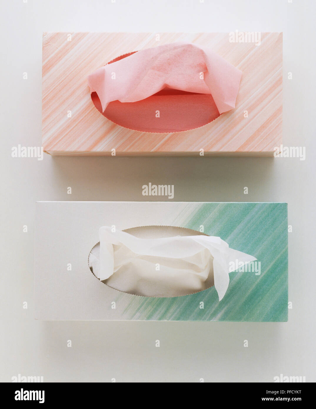 A box of face tissues made from recycled paper Stock Photo - Alamy