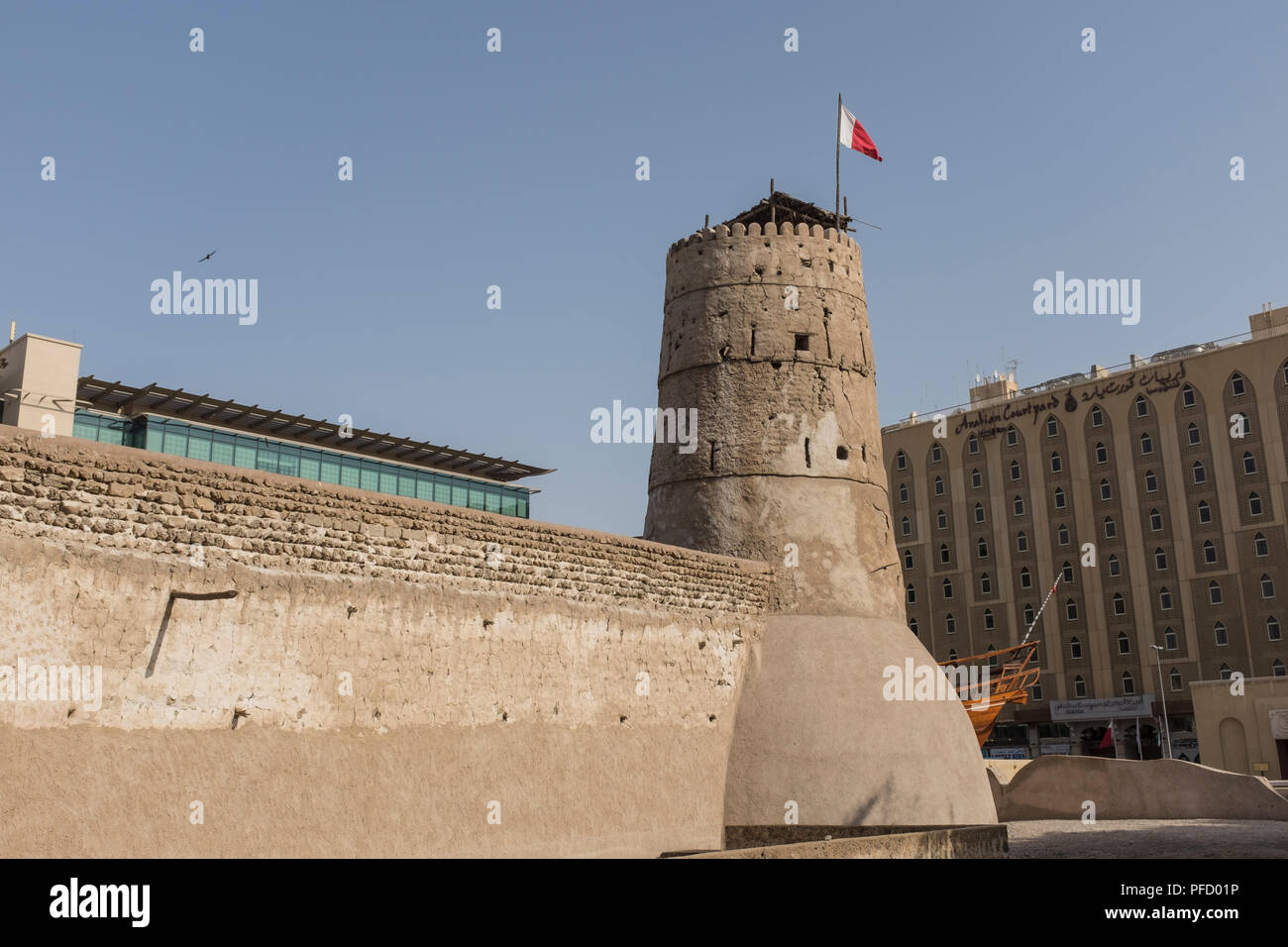 Al Fahidi Fort, which houses the Dubai Musuem. The Museum and Fort are ...