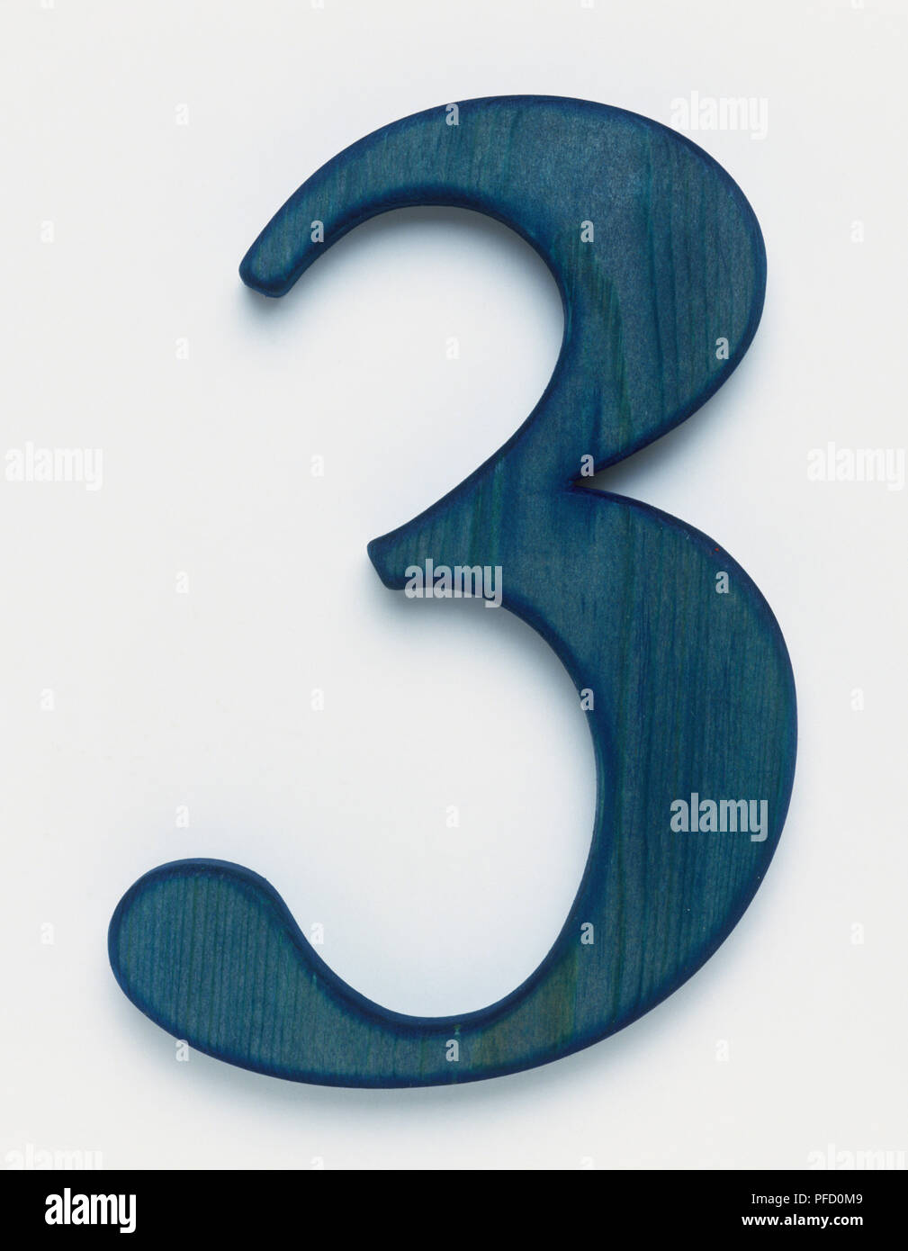 Blue number 3 hi-res stock photography and images - Alamy