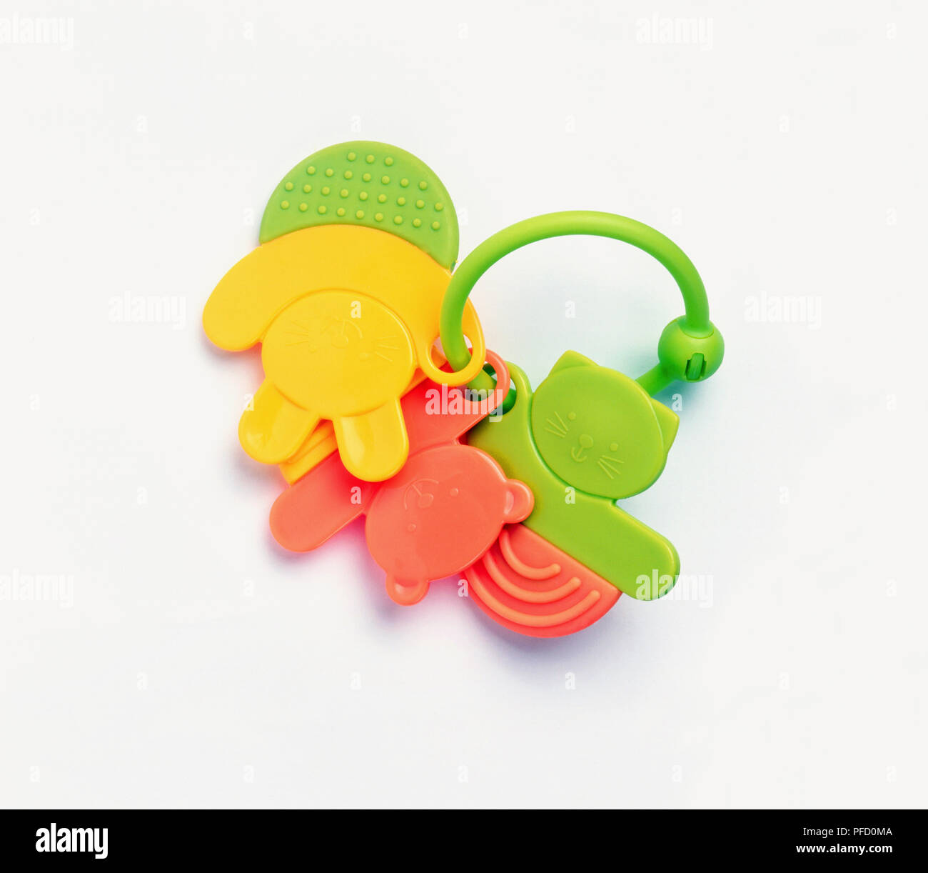 Plastic teething ring, close-up Stock Photo - Alamy