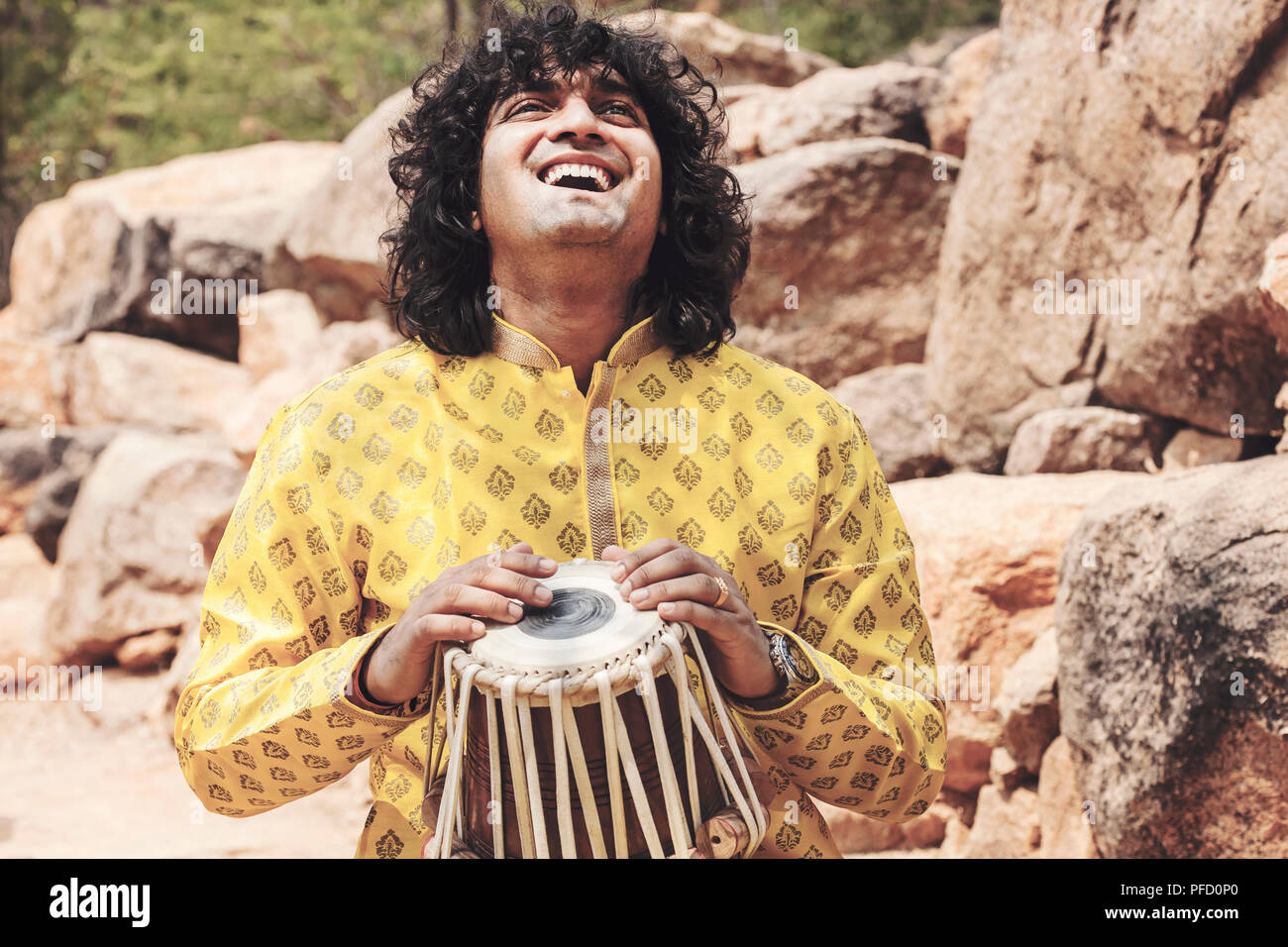 Playing bass drum india hi-res stock photography and images - Alamy