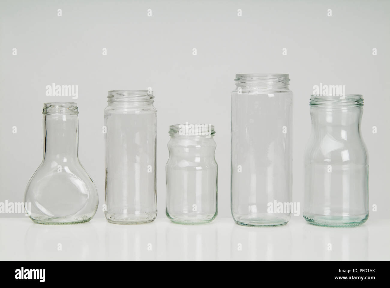 Five empty jars hi-res stock photography and images - Alamy