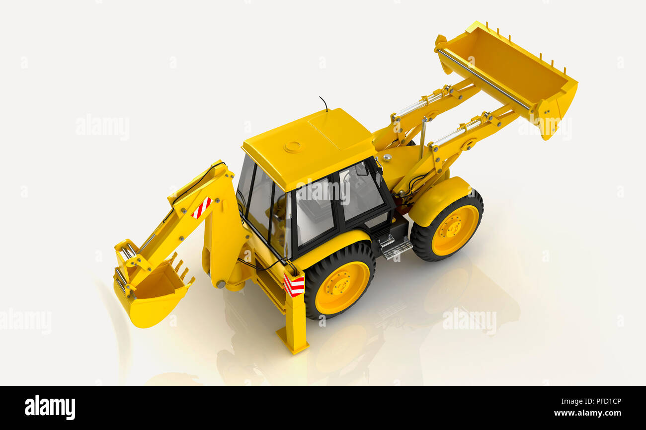 Backhoe close up hi-res stock photography and images - Alamy
