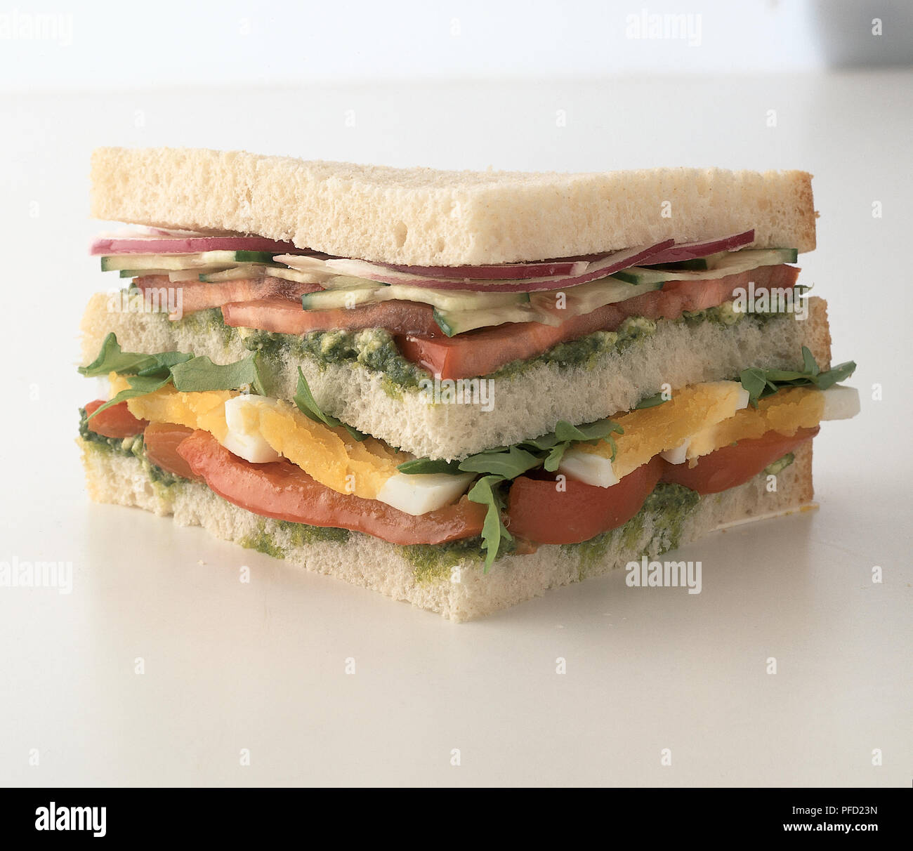 Triple Club Sandwich Stock Photo - Alamy