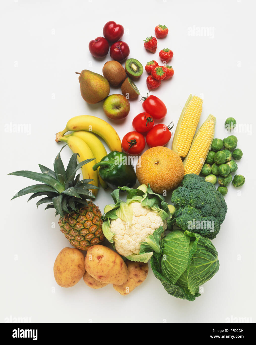 A selection of fruit and vegetables Stock Photo - Alamy