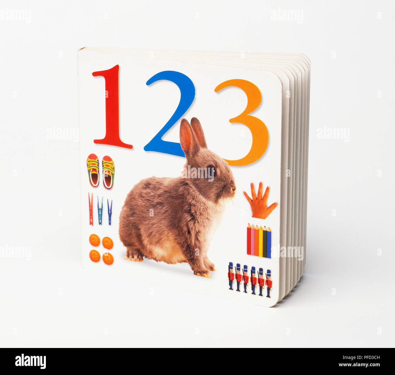 Children's book with rabbit and numbers on the front Stock Photo - Alamy