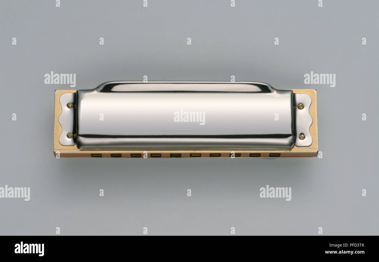 Harmonica, view from above Stock Photo - Alamy