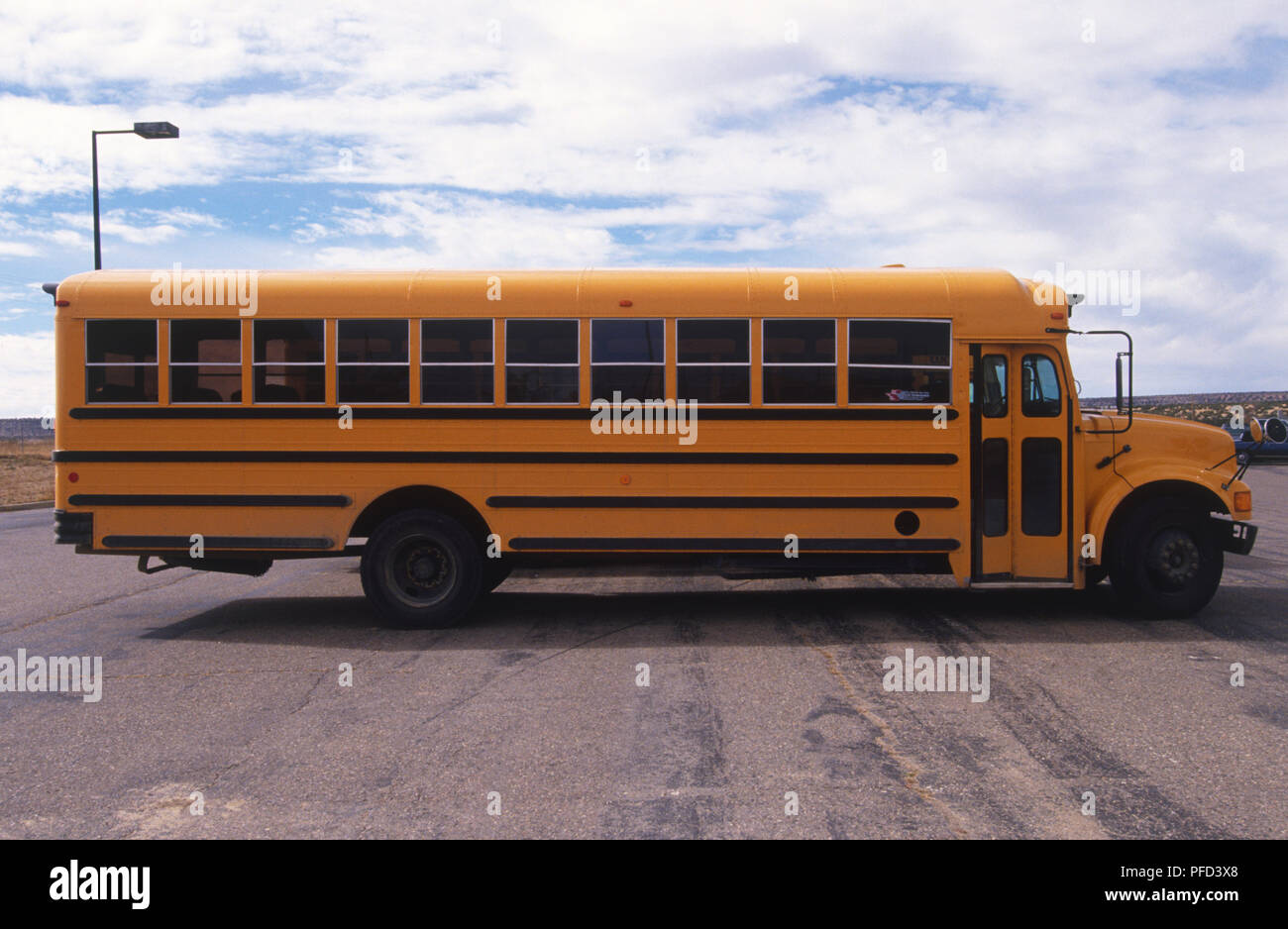 Yellow school bus Stock Photo - Alamy
