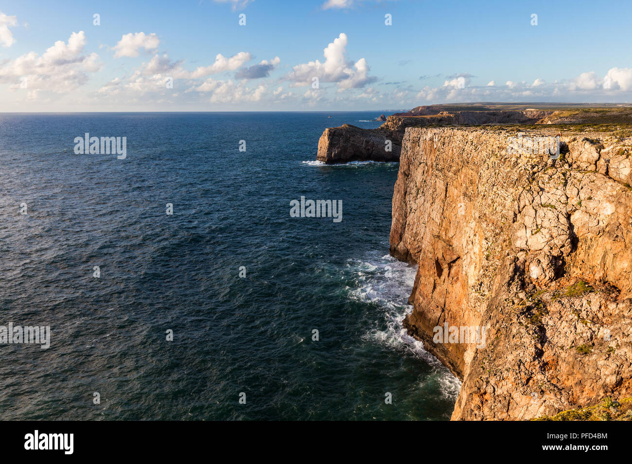 Panorama of high rocky cliff of Atlantic ocean Stock Photo - Alamy