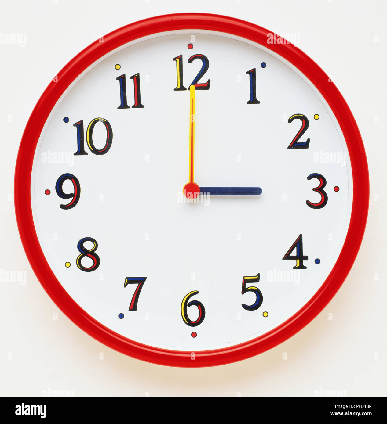 Wallclock at three o'clock Stock Photo - Alamy Wallclock at three o'clock Stock Photo - Alamy