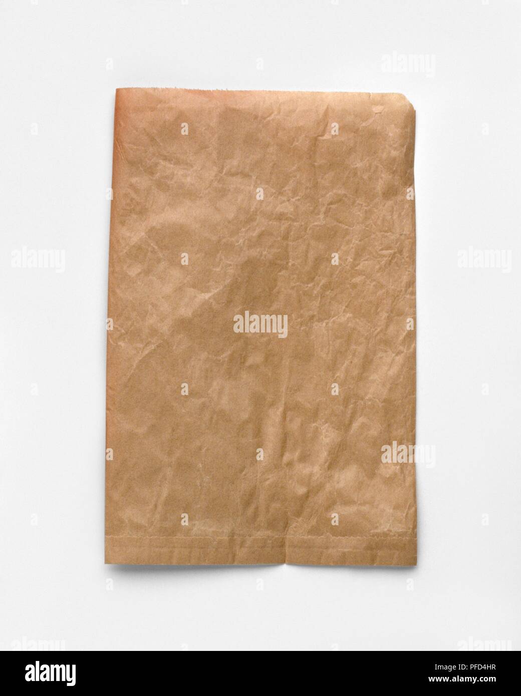 Crumpled brown paper bag Stock Photo - Alamy
