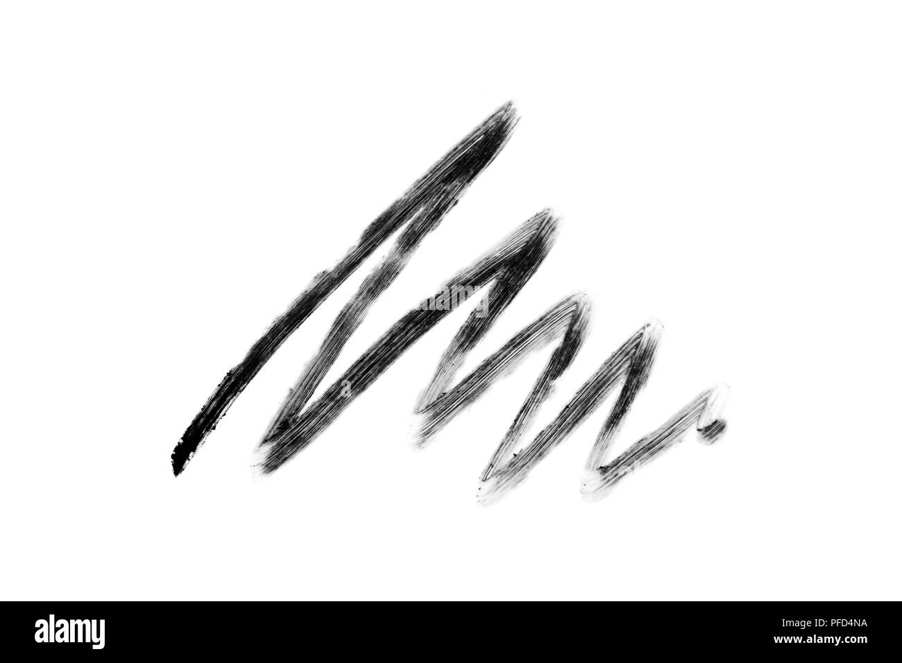 Drawing line in blue pencil Black and White Stock Photos & Images - Alamy