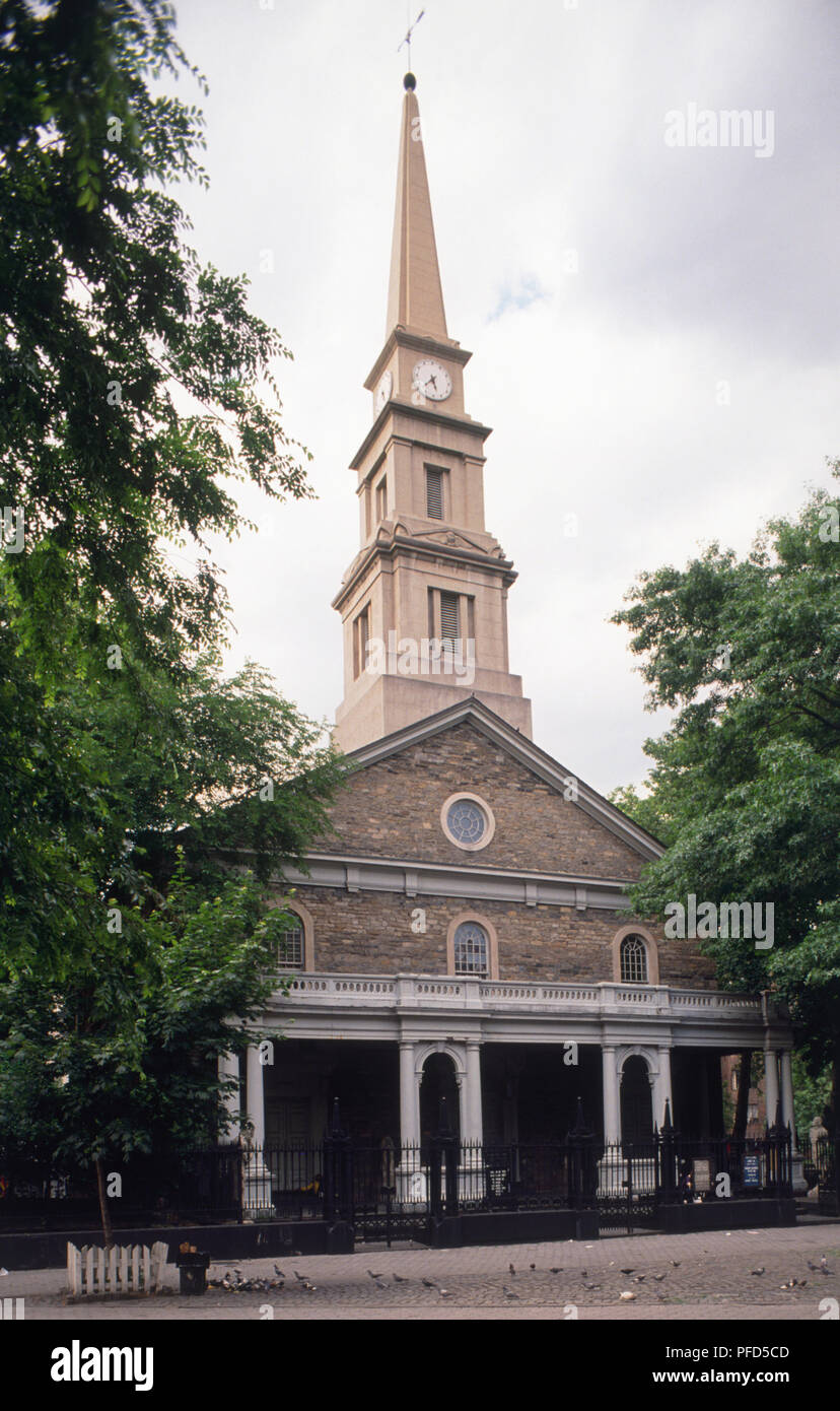 USA, New York City, Manhattan, East Village, St Marks Church In The ...