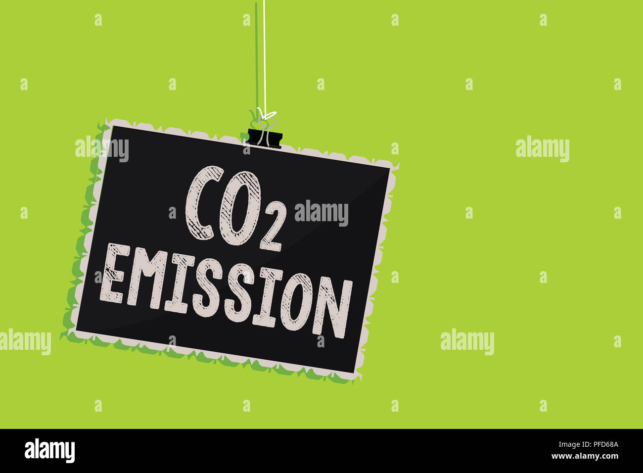 Conceptual hand writing showing Co2 Emission. Business photo text ...