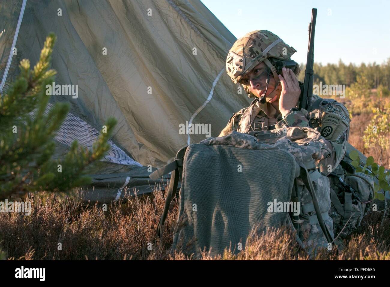 Capt. Shaye Haver, commander of Company C., 1st Battalion, 508th ...