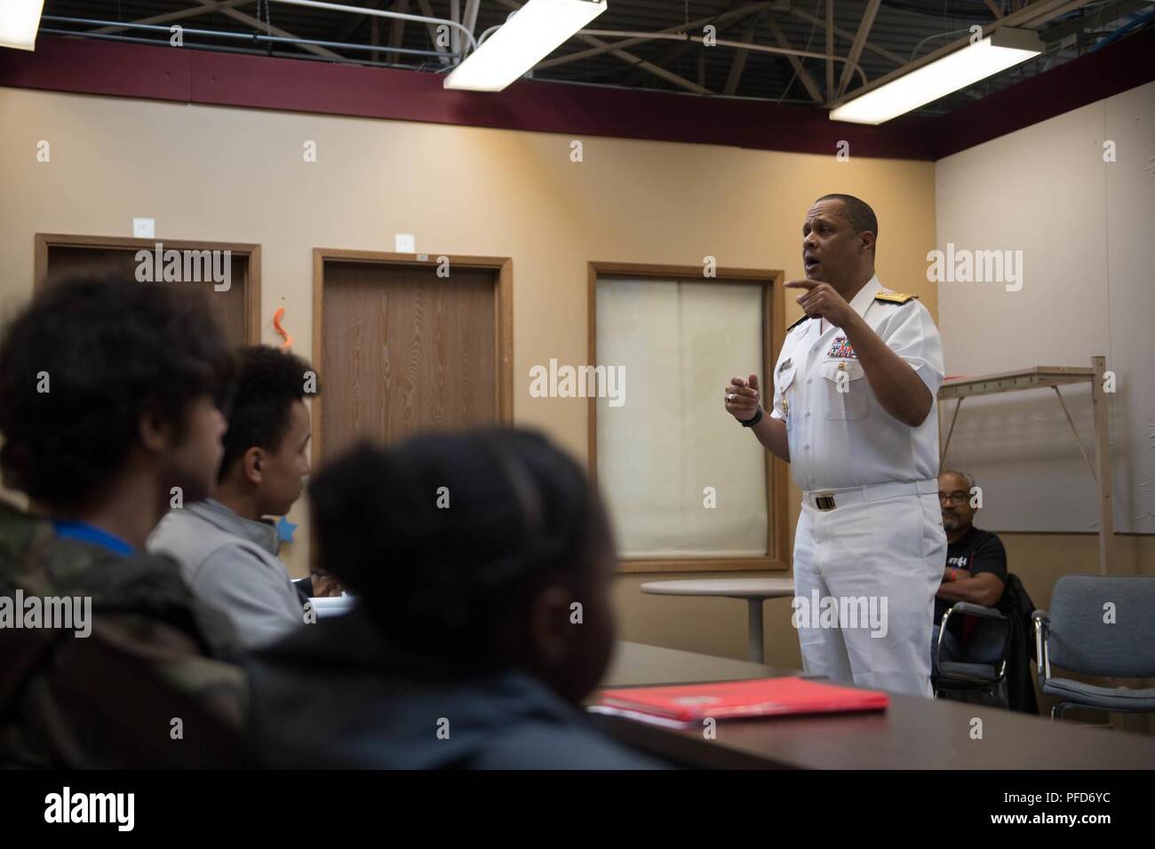 Everett, Wash. (June 09, 2018) Rear Adm. Gary Mayes, Commander, Navy ...