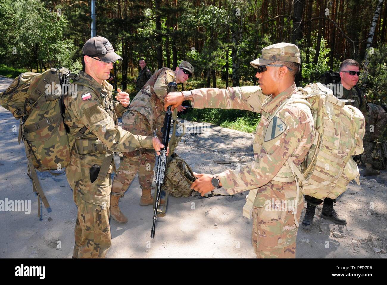 A Soldier with Headquarters and Headquarters Company (HHC), 1st Armored ...