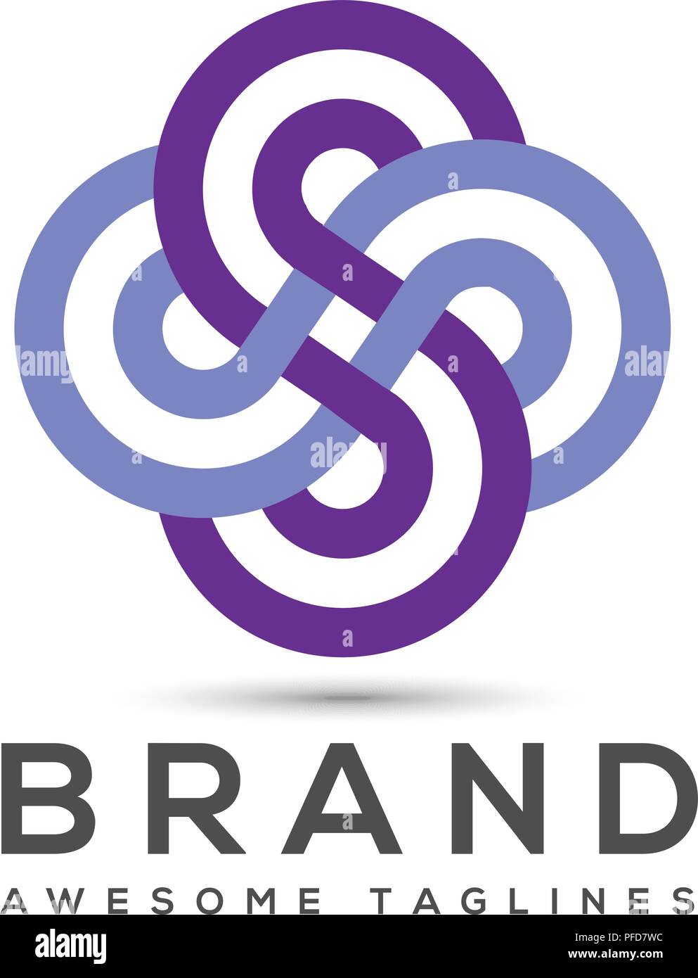 Abstract Letter S connected logo design template elements, Business ...