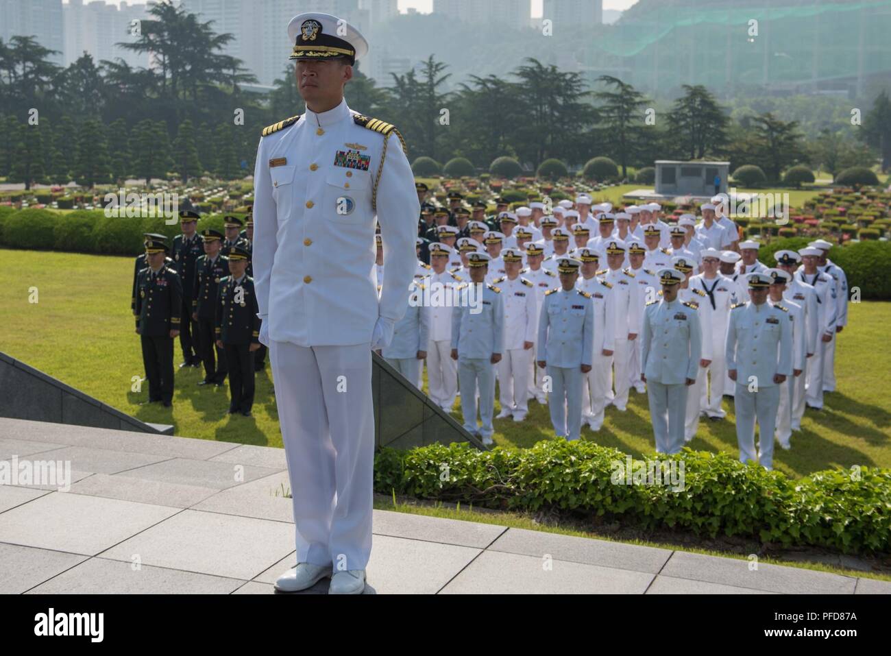 Busan, Republic of Korea (June 6, 2018) Capt. Hank Kim, chief of staff ...