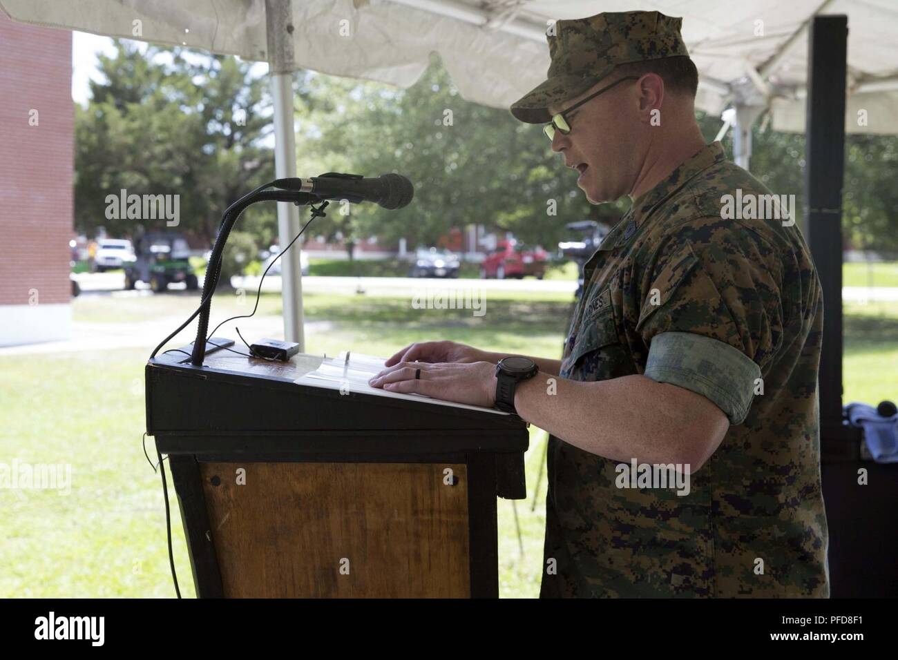 Master Sgt. Brian Stanley, operations chief, Weapons Training Battalion ...