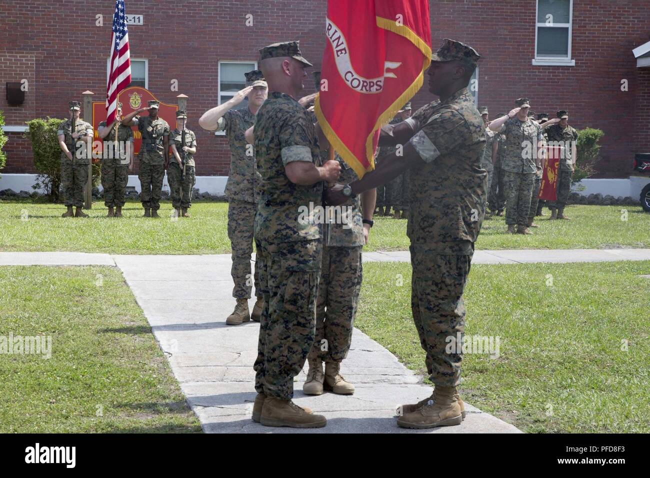 Lt. Col. Brian M. Harvey, right, commanding officer, Weapons Training ...