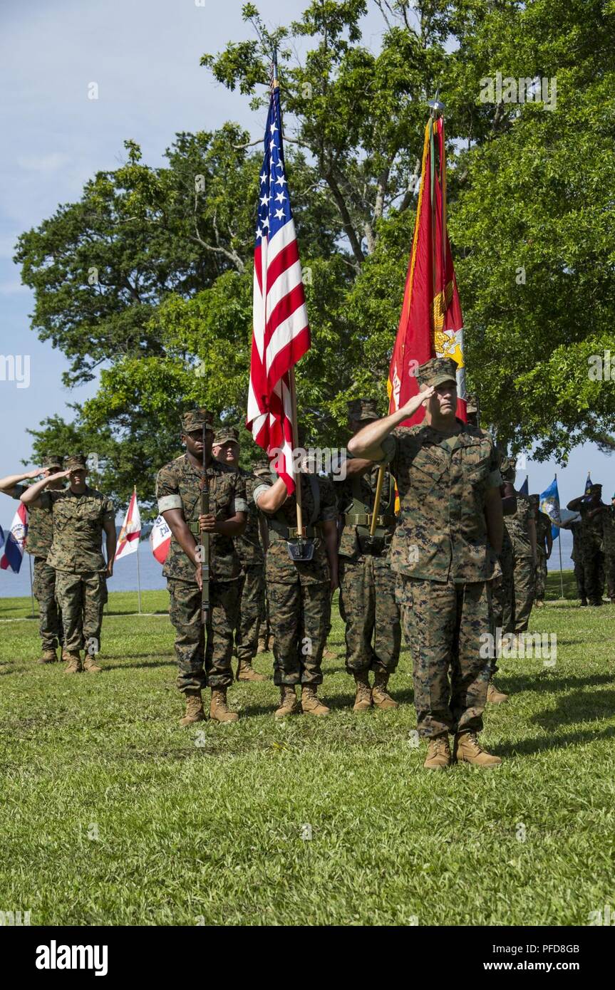 Col. Michael A. Brown, former commanding officer, Deployment Processing ...
