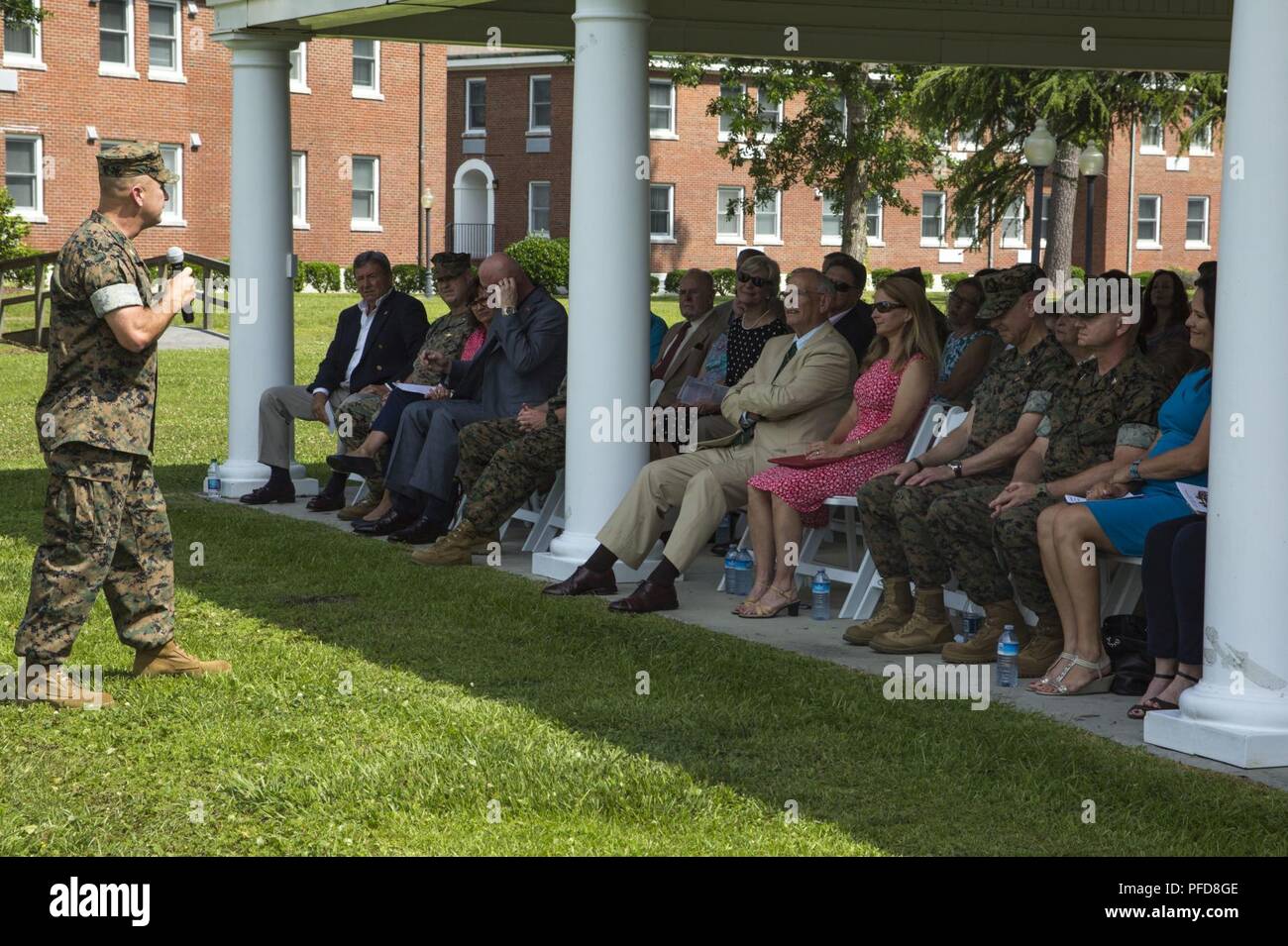 Col. Michael A. Brown, left, former commanding officer, Deployment ...