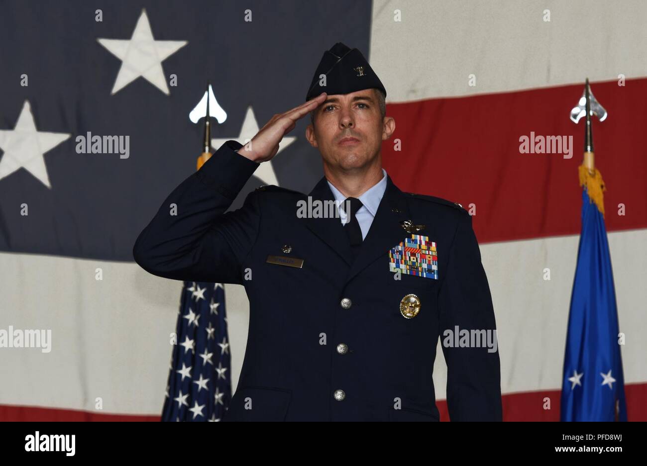 U.S. Air Force Col. Derek O’Malley, 20th Fighter Wing commander ...