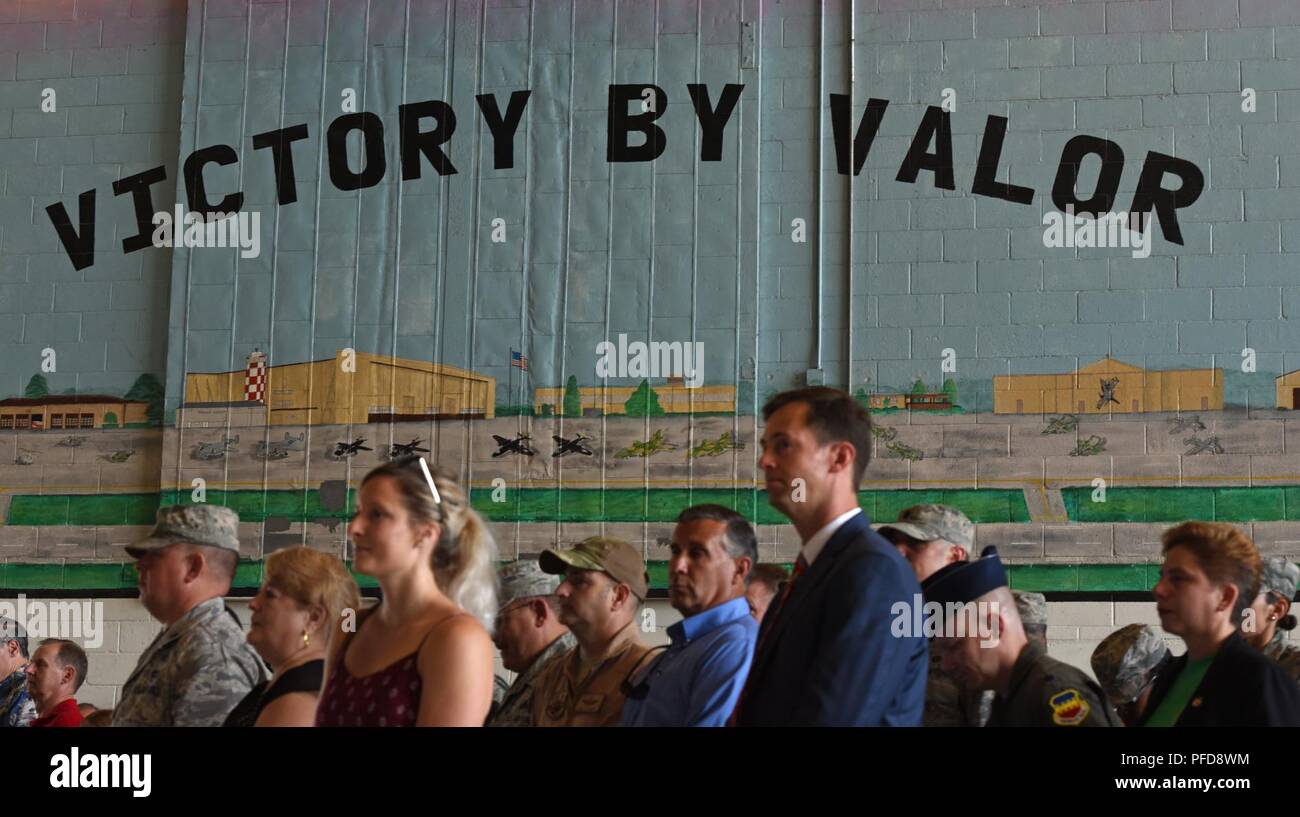 Members of Team Shaw and the local community gather during a 20th ...