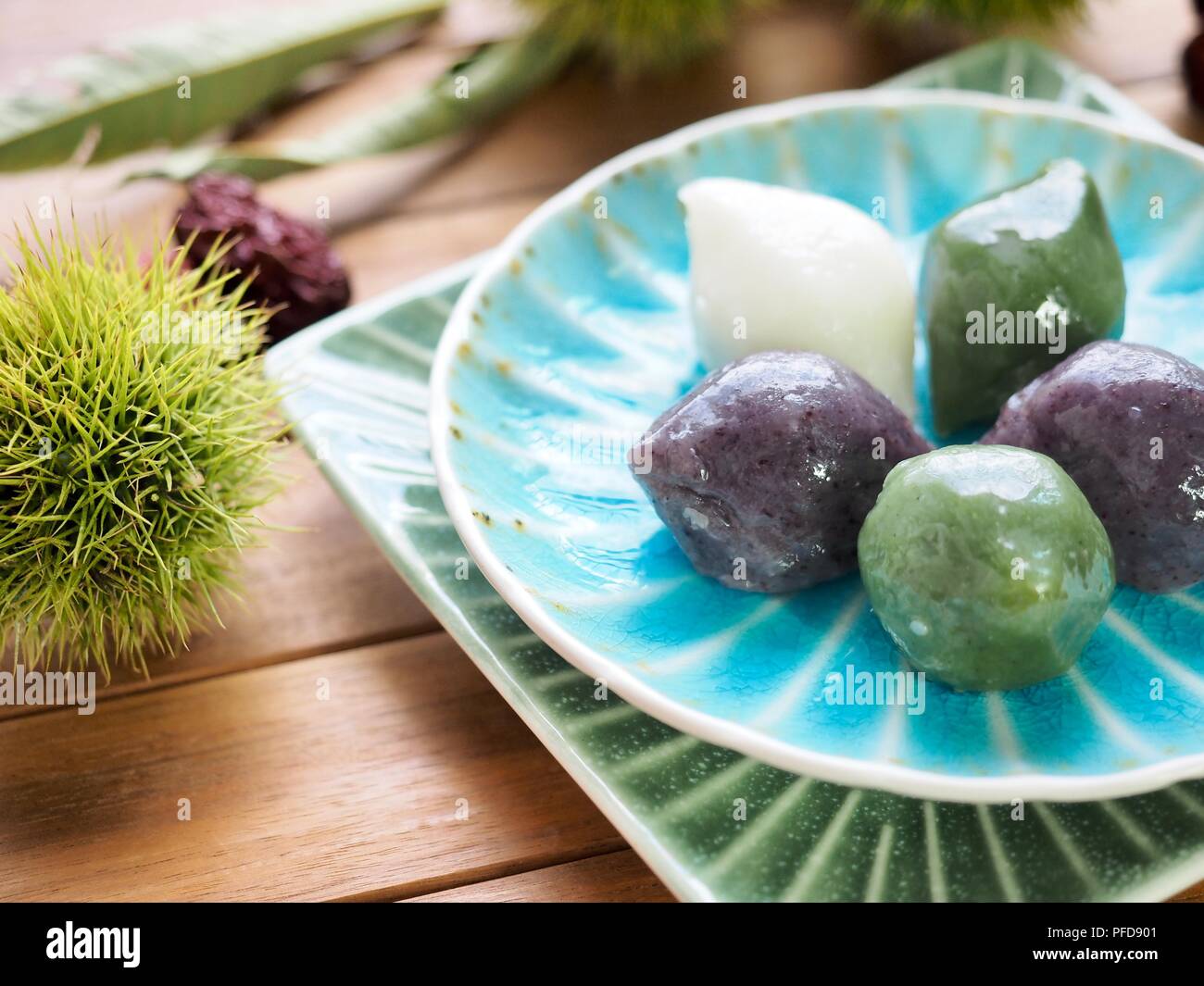 Korean food Songpyeon, half-moon-shaped rice cake Stock Photo - Alamy