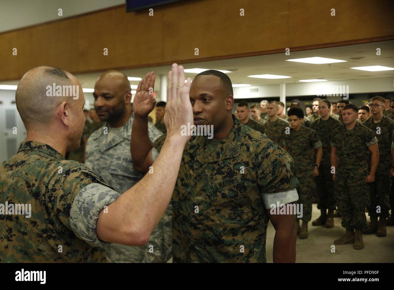 Master Sgt. Eugene Moye, motor transport chief with Motor ...